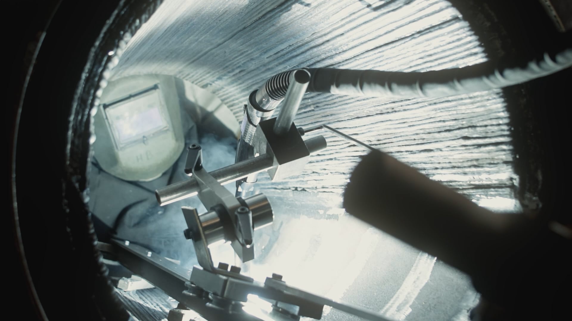 insitu welding of rudder cone