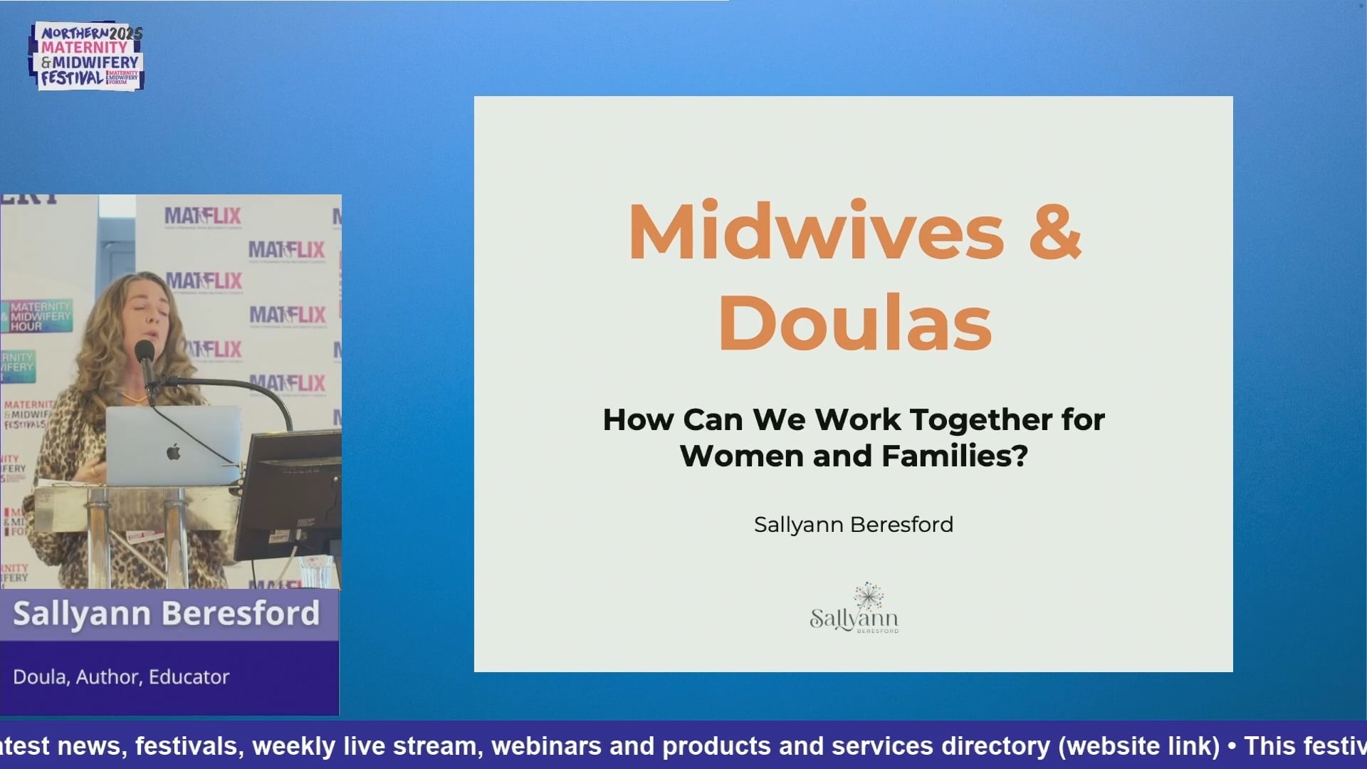 P1 Midwives and doulas - how can we work together for women and families?