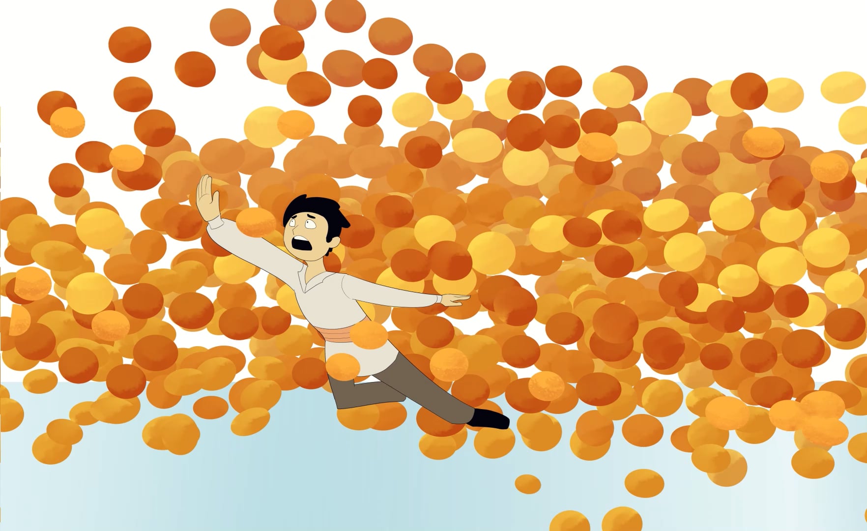 falling oranges