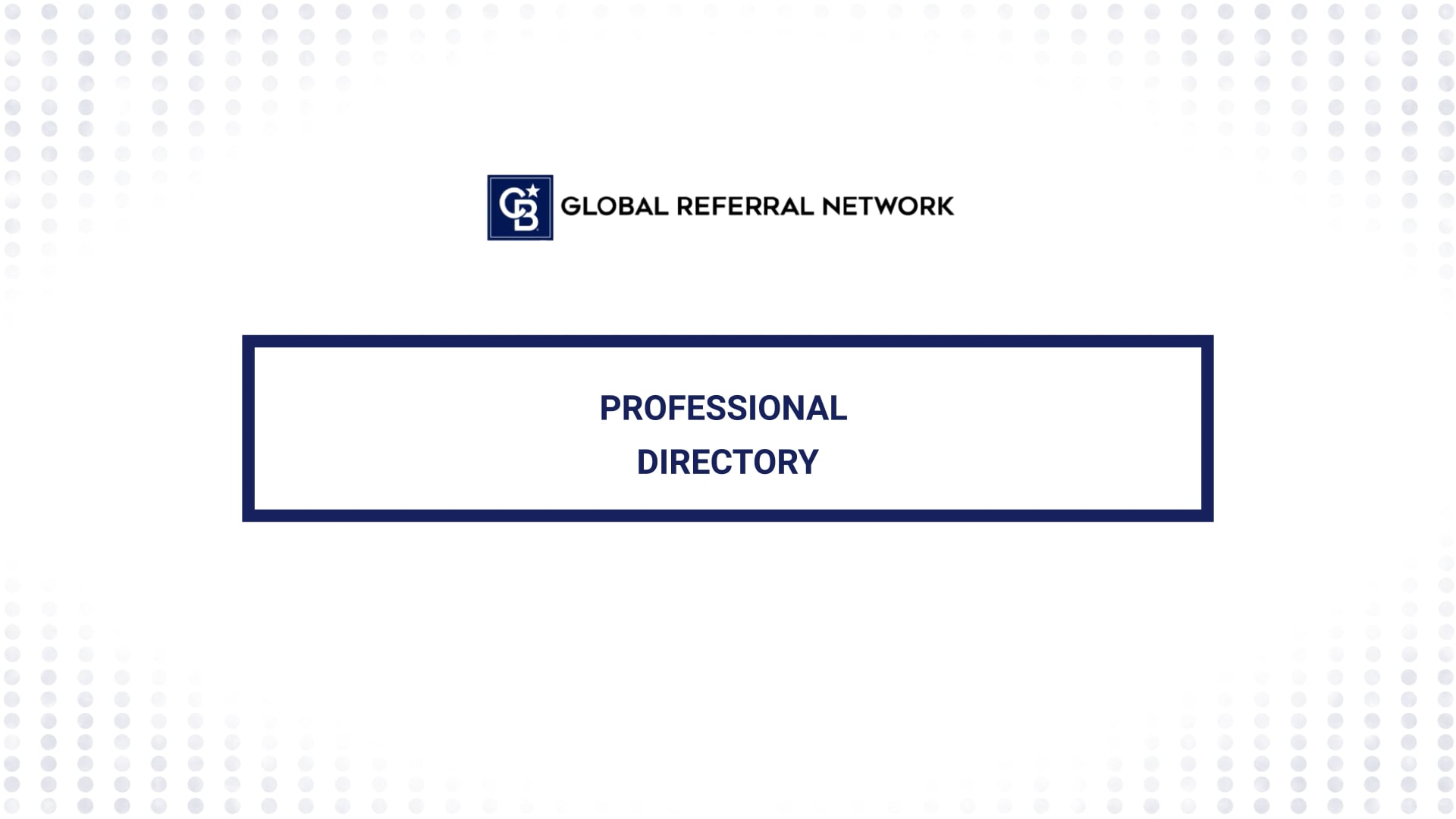 21. Professional Directory