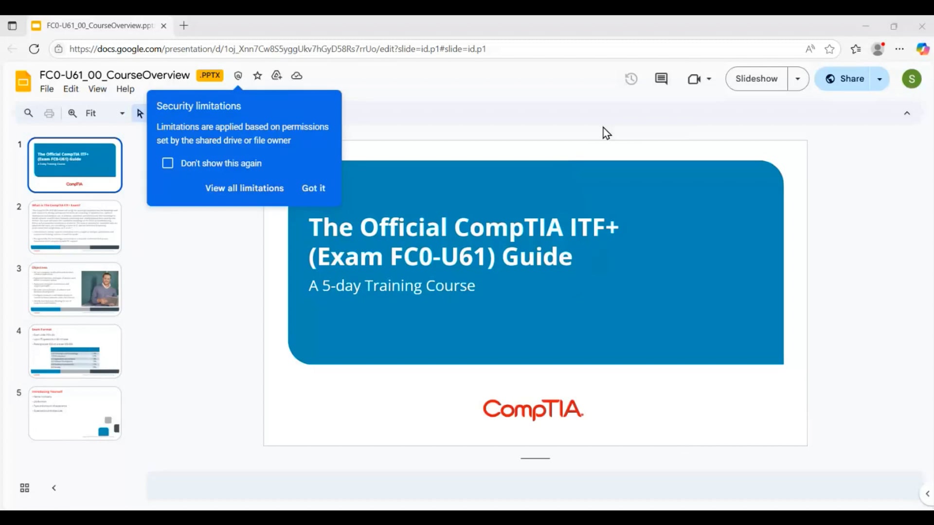 1.3 The Official Comptia ITF