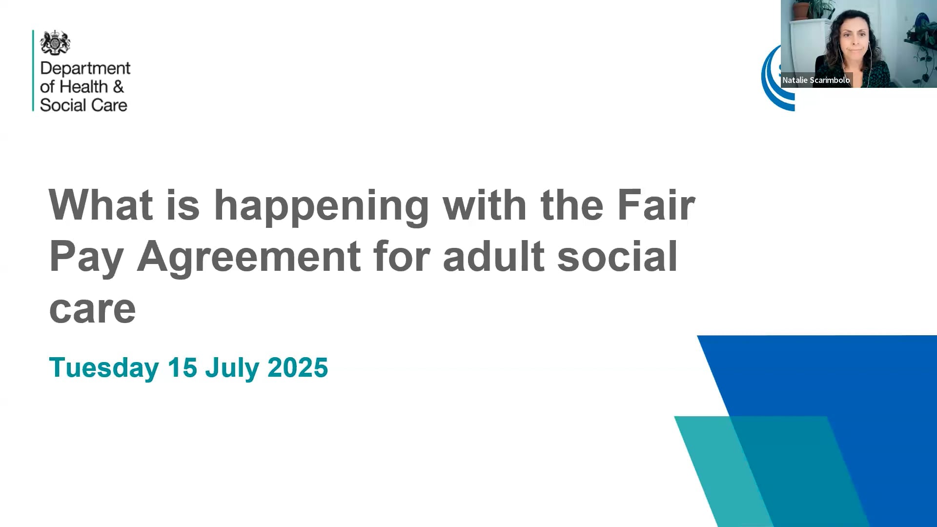What is happening with the Fair Pay Agreement for adult social care