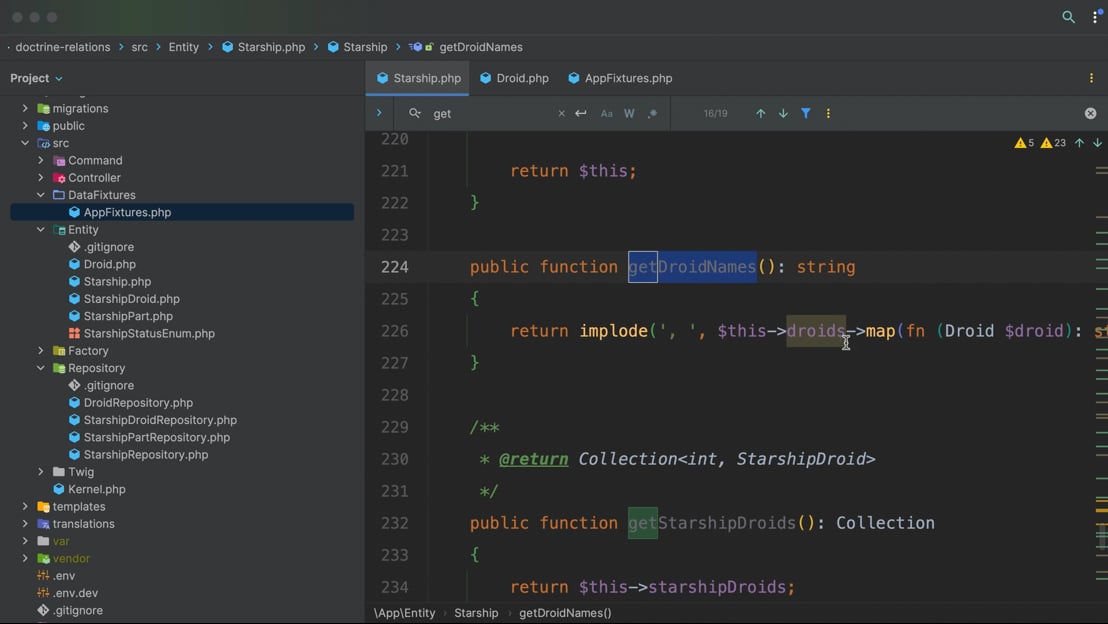 Hiding the Join Entity > Symfony, Doctrine Relations & Warp Drive Basics | SymfonyCasts
