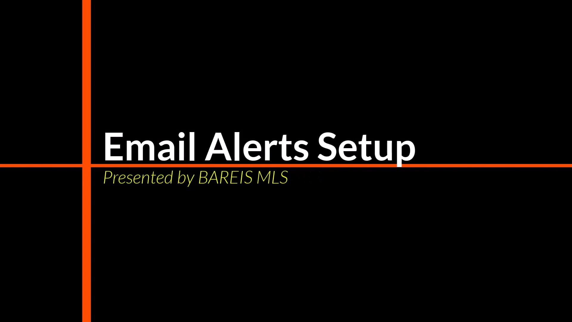 Email Alerts Setup