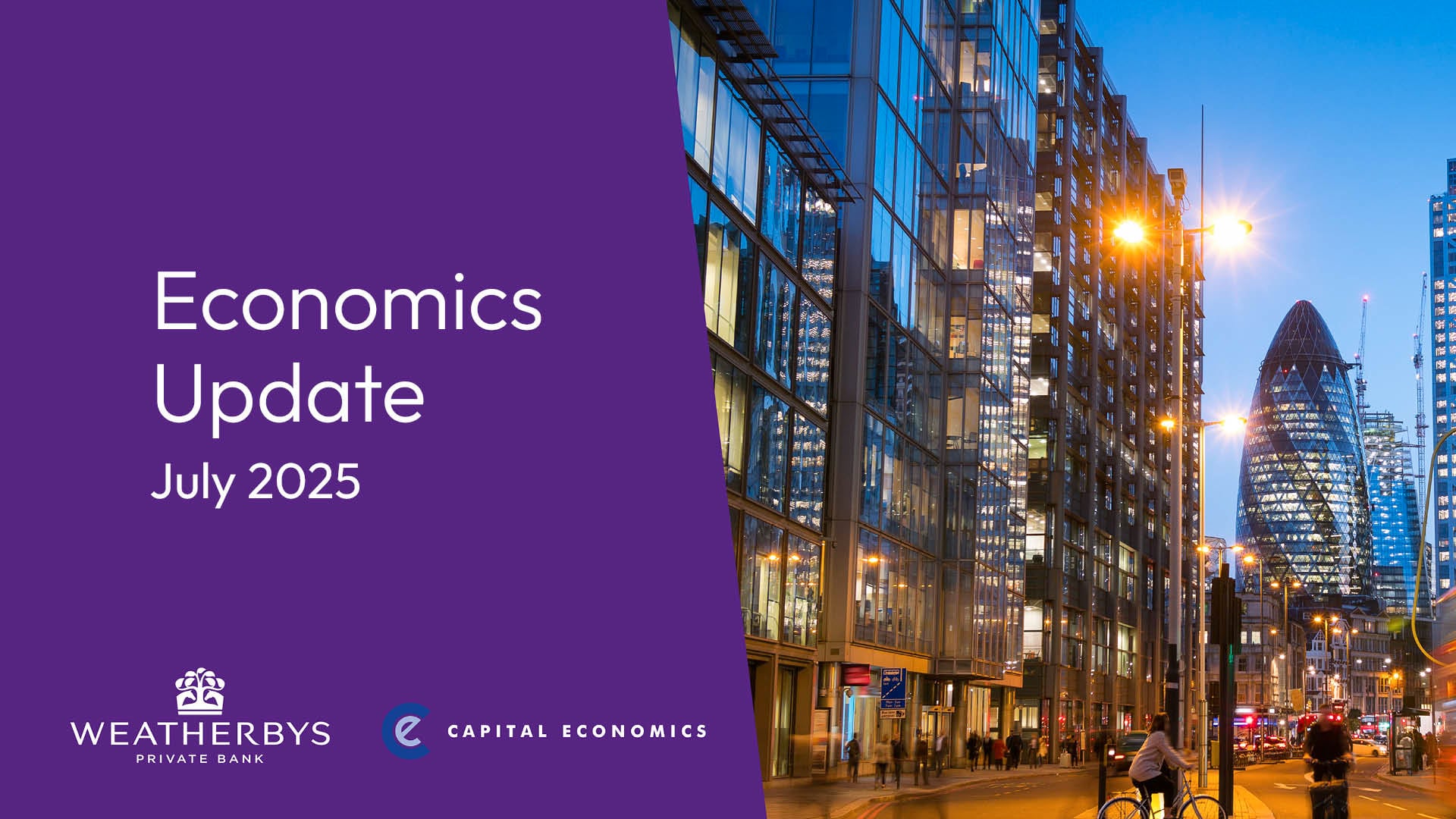 Weatherbys Private Bank Economics Update - July 2025