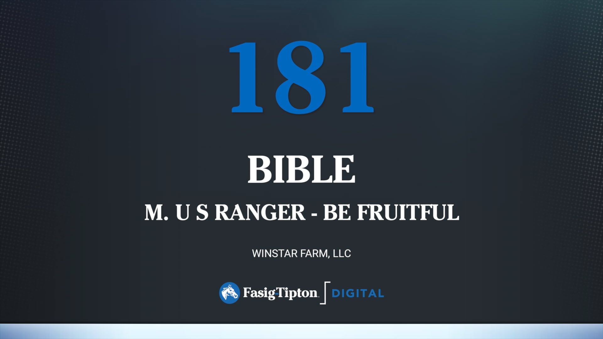 FTDJUL25, Hip 181, BIBLE (m. U S Ranger)