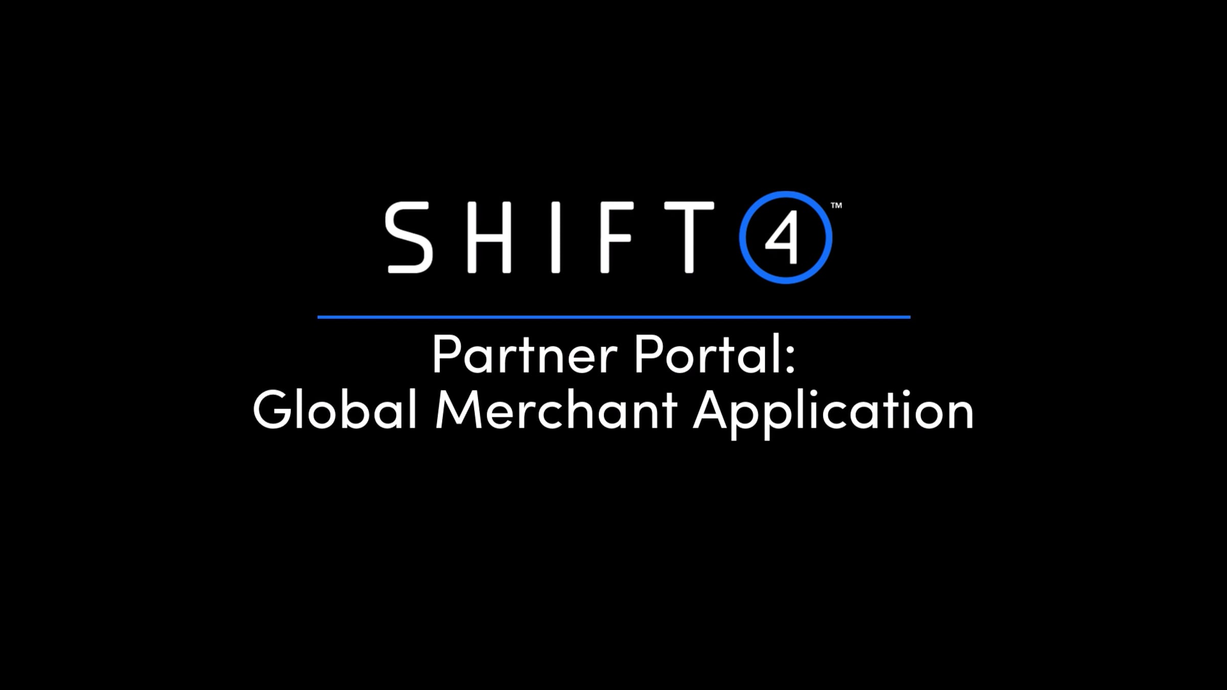 Partner Portal: Global Merchant Application