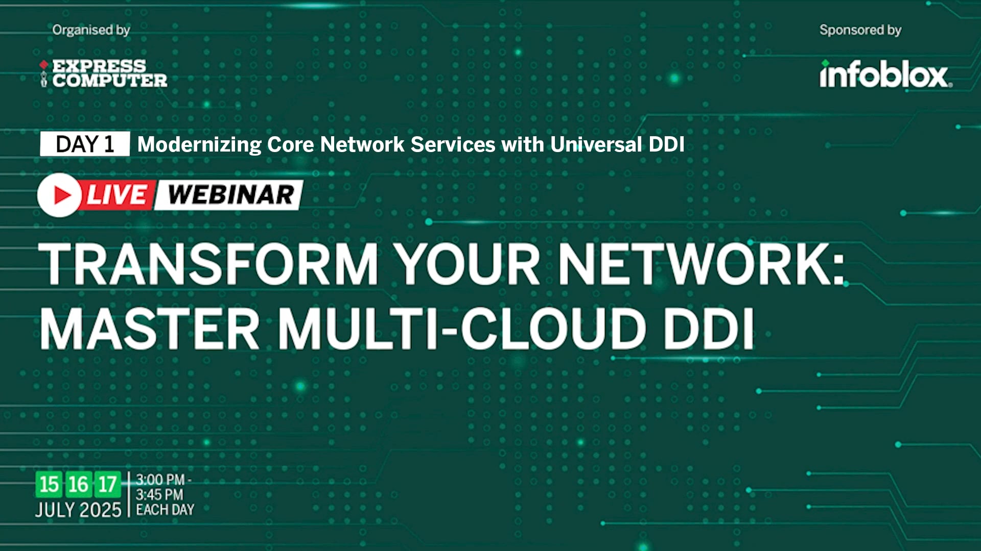 Infoblox | Webinar | Transform Your Network: Master Multi-Cloud DDI ...