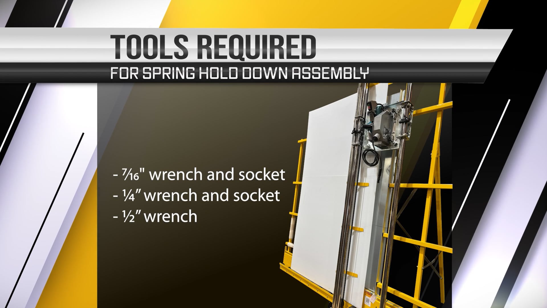 Spring Hold Down Installation Video