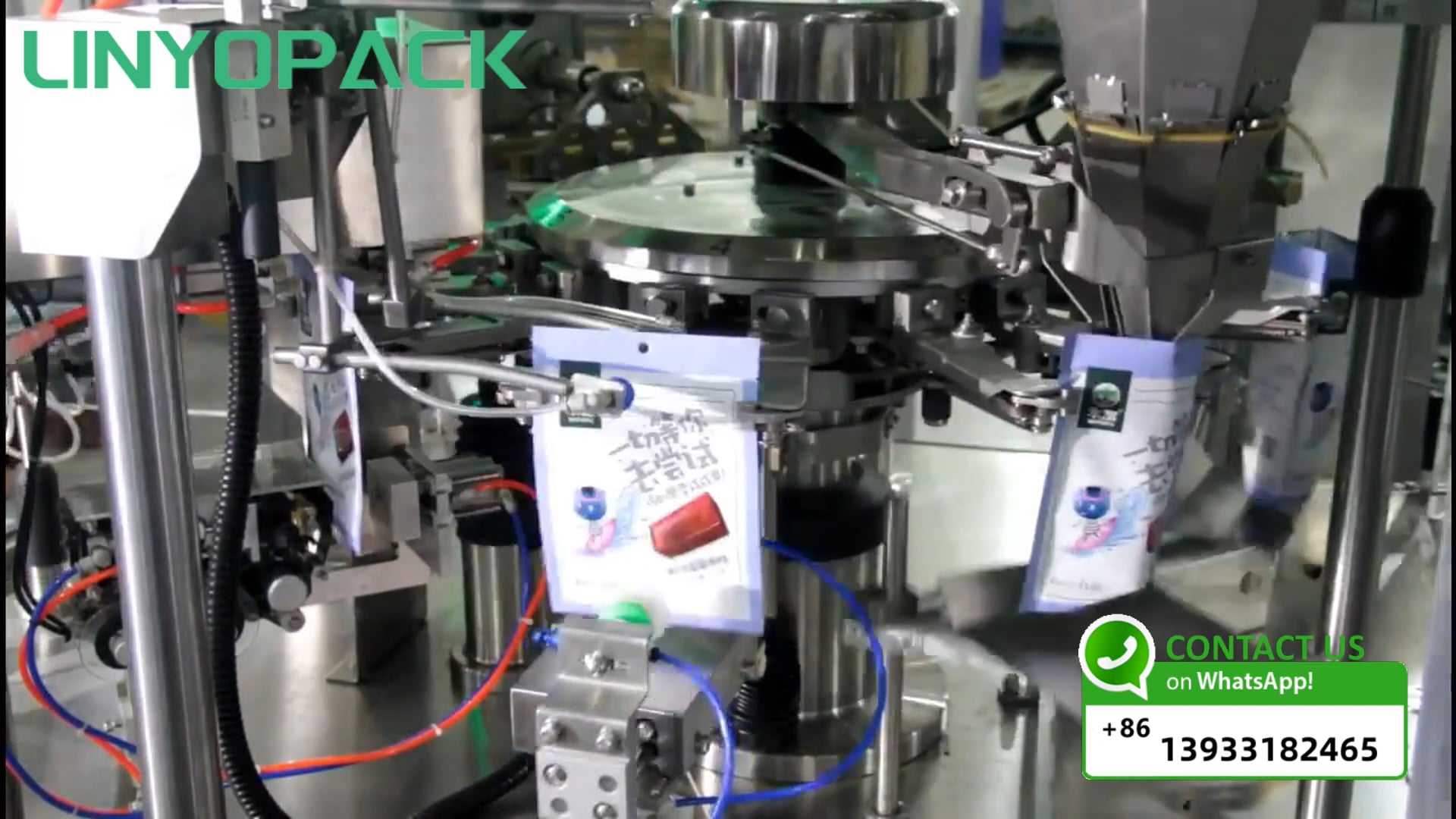 Pre-made Pouch Packaging products filling zipper bag automatic packing ...