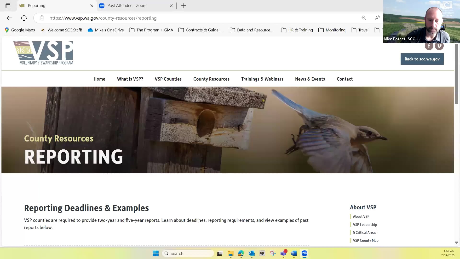 VSP Reporting Template Training - Session #3_July 2025