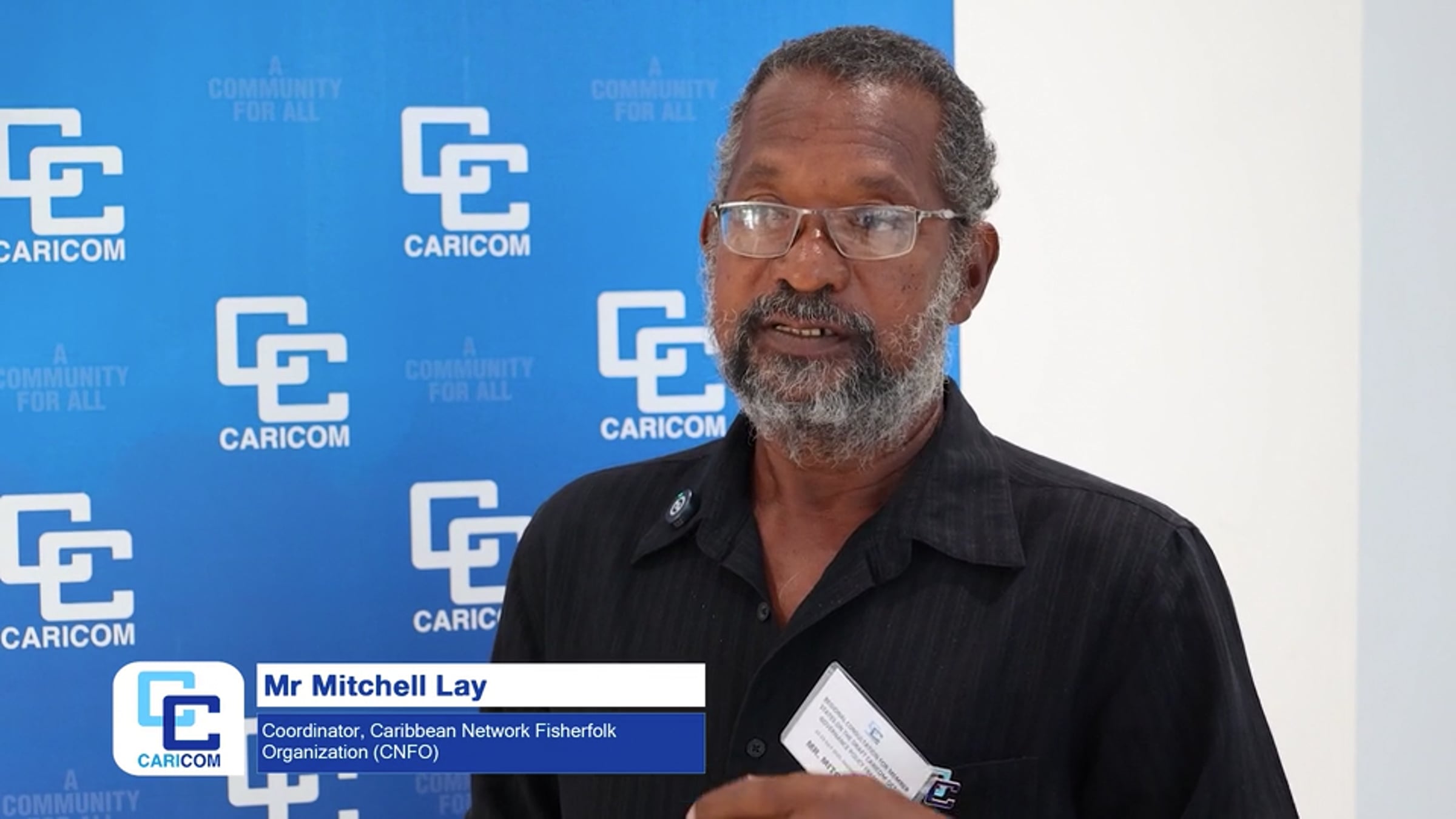 Mr Mitchell Lay, Coordinator, Caribbean Network Fisherfolk Organization (CNFO)