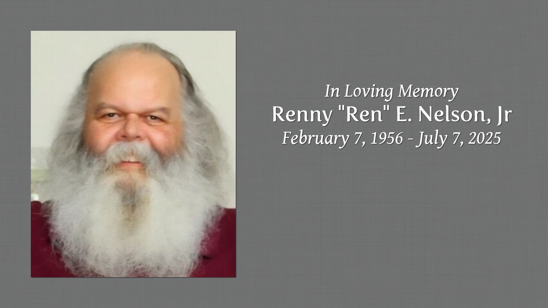 Renny "Ren" E. Nelson, Jr