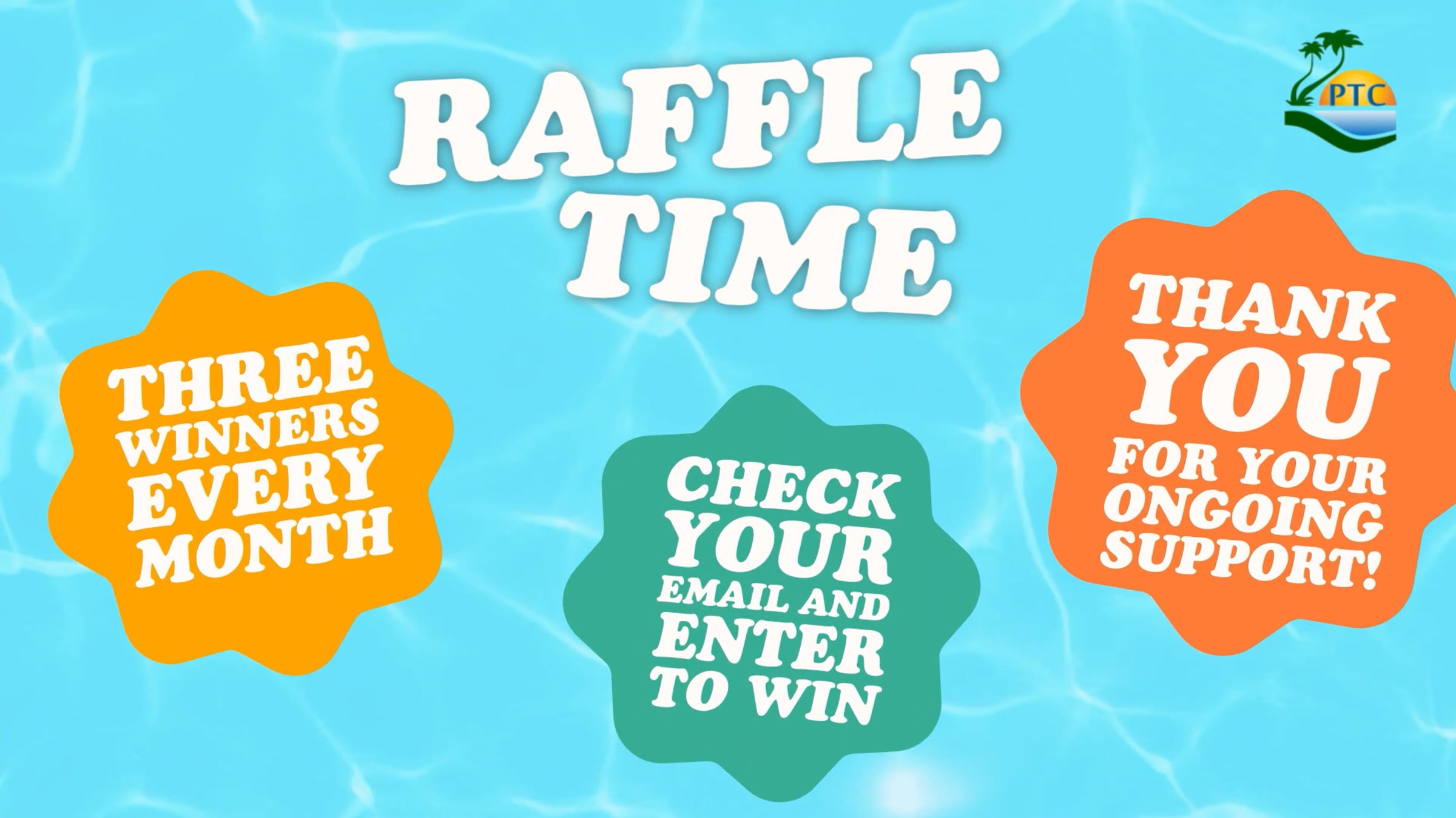 JULY MANAGER APPRECIATION RAFFLE - WINNERS ANNOUNCED