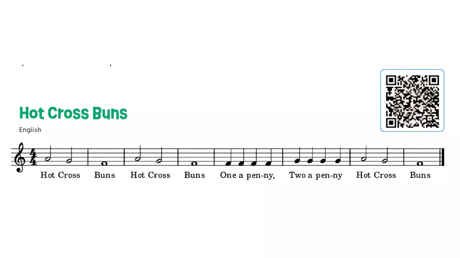 Hot Cross Buns with backing track