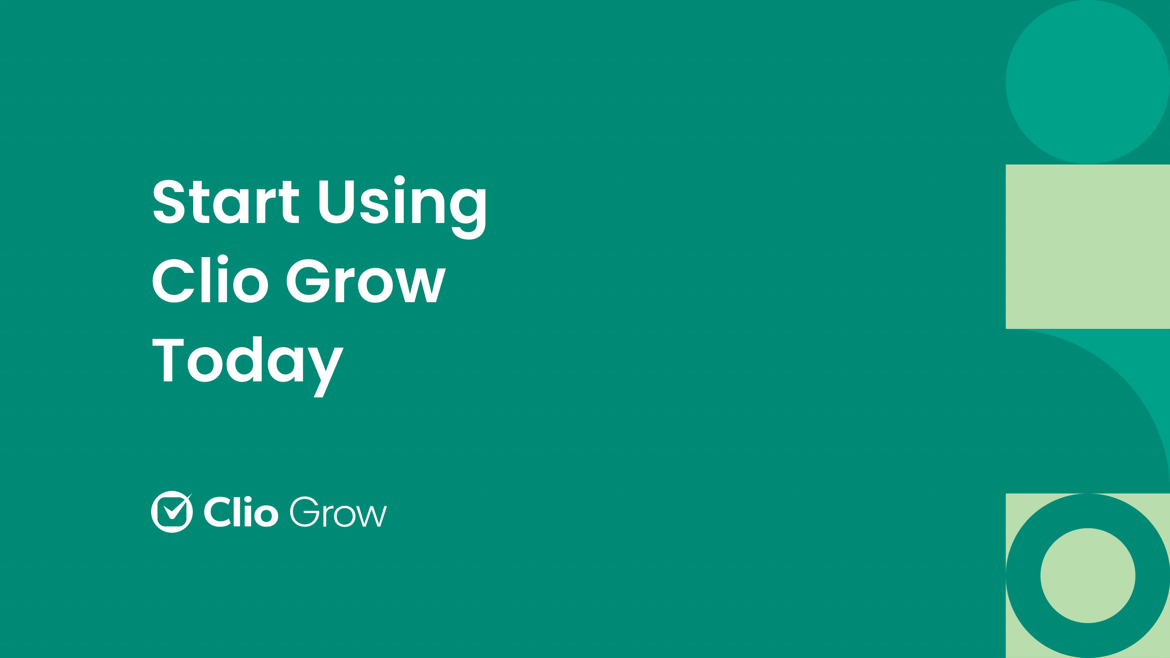 Start Using Clio Grow Today on Vimeo