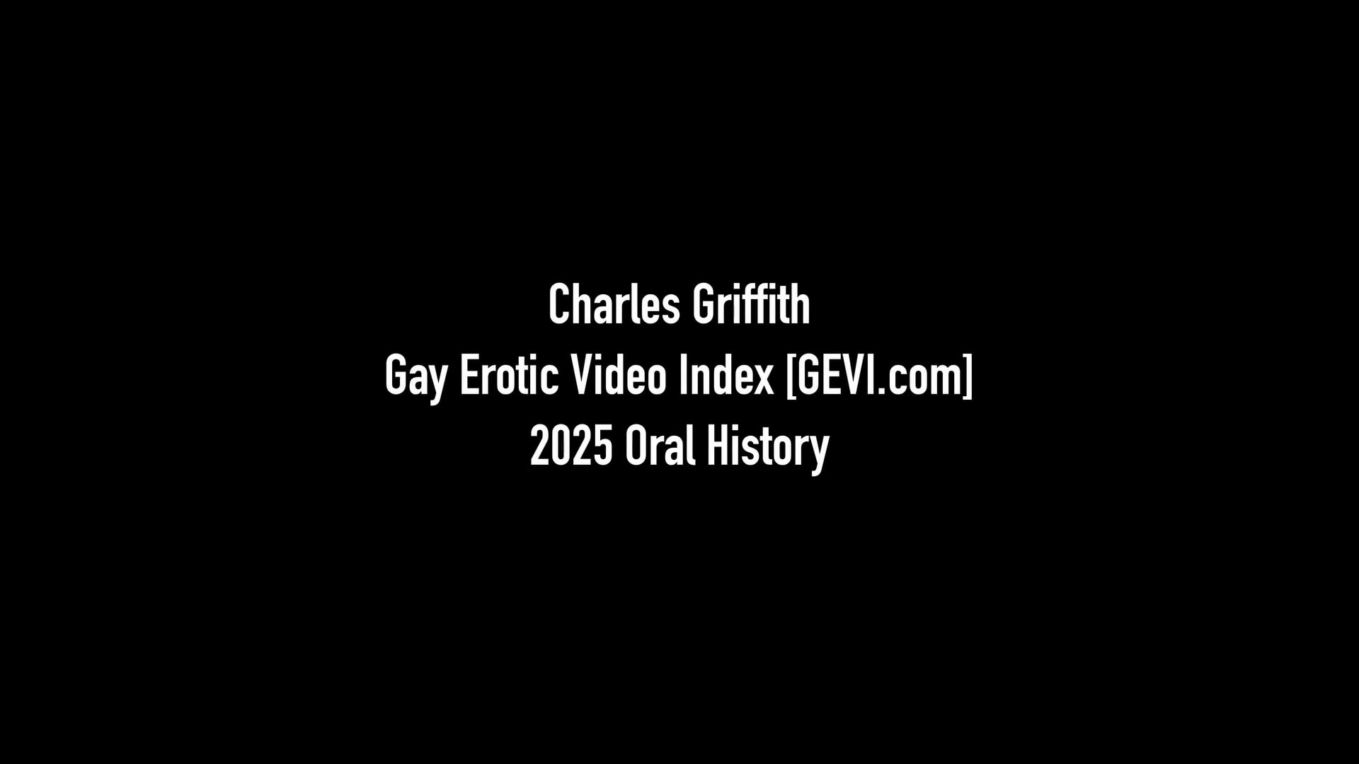 20250610 Charles Griffith of GEVI vimeo