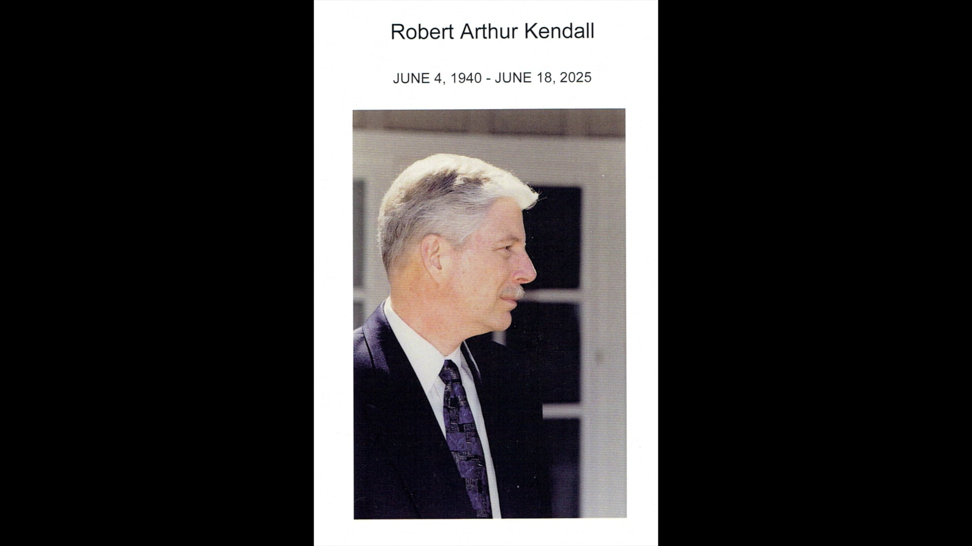 Robert Kendall Memorial Celebration - August 3, 2025 | Videos & Movies ...