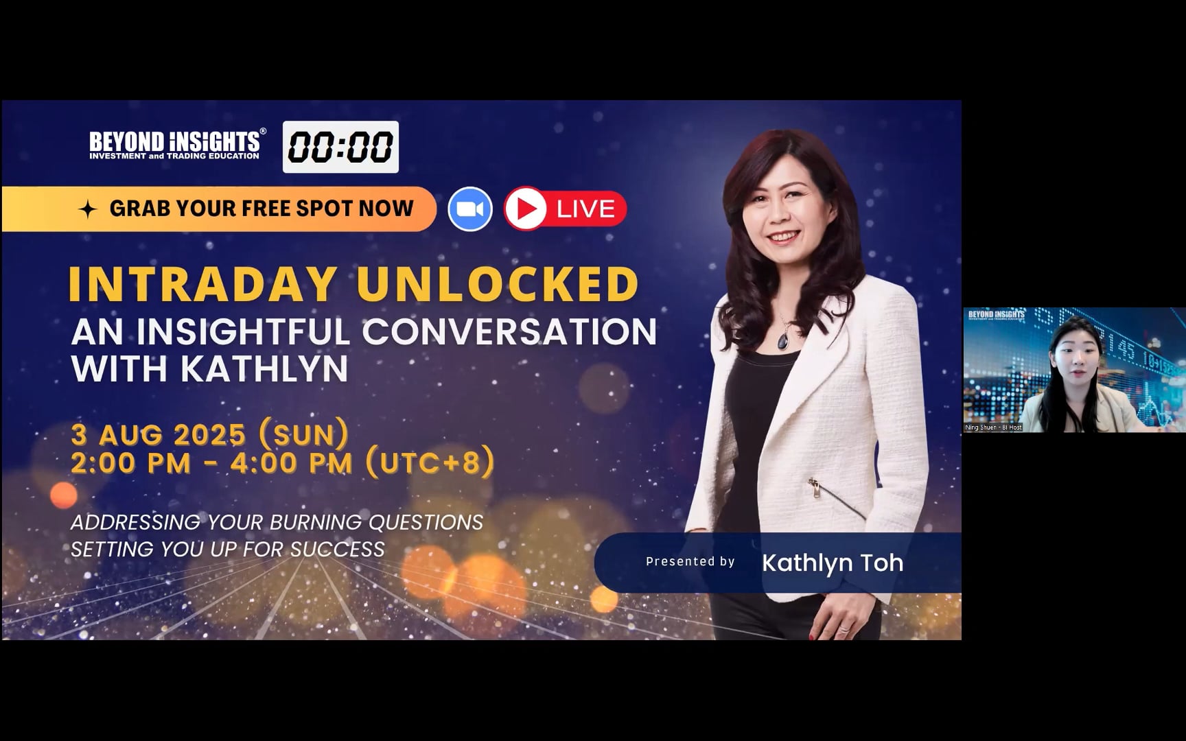 Intraday Unlocked: An Insightful Conversation with Kathlyn (Replay) 03-08-2025