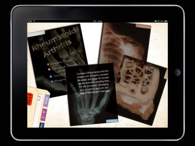 Rheumatoid Arthritis simulated app for iPad on Vimeo