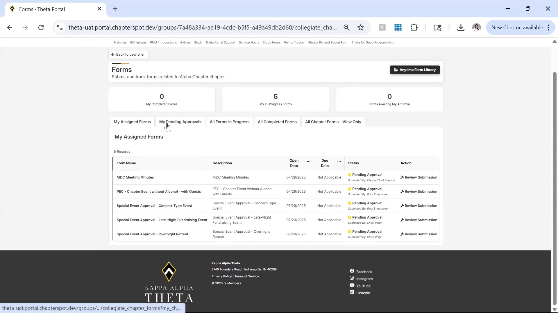Theta Portal - Forms Space Tour
