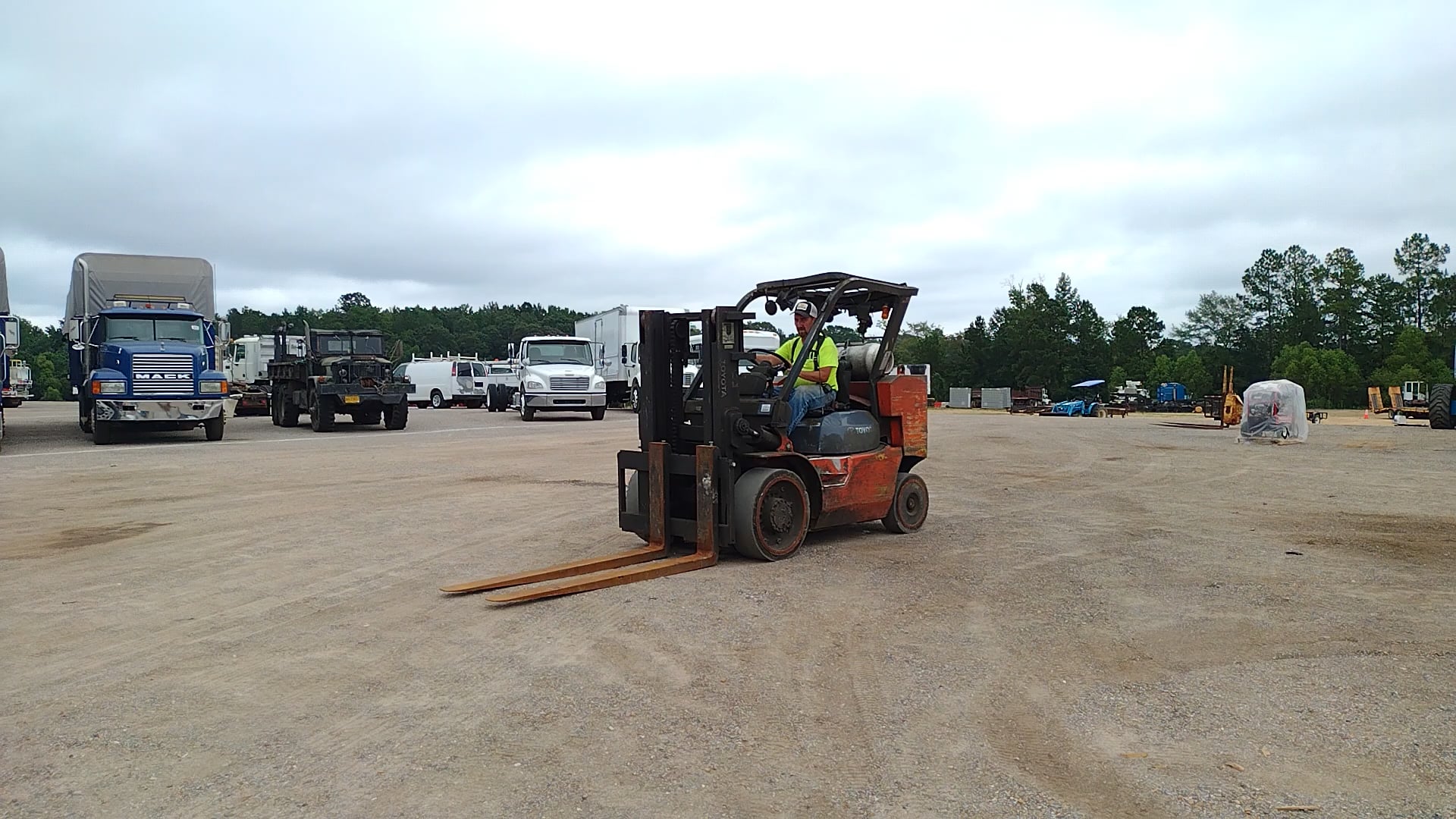 TOYOTA 7FGCU55-BCS CUSHION TIRE FORKLIFT SN: 70781