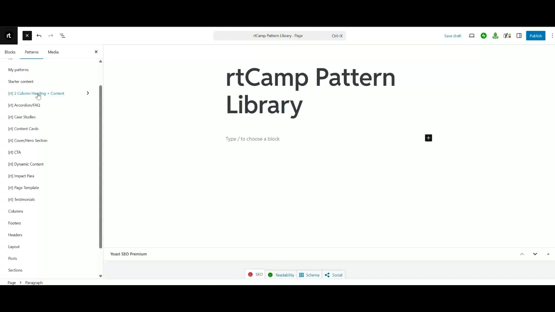 rtCamp Patterns