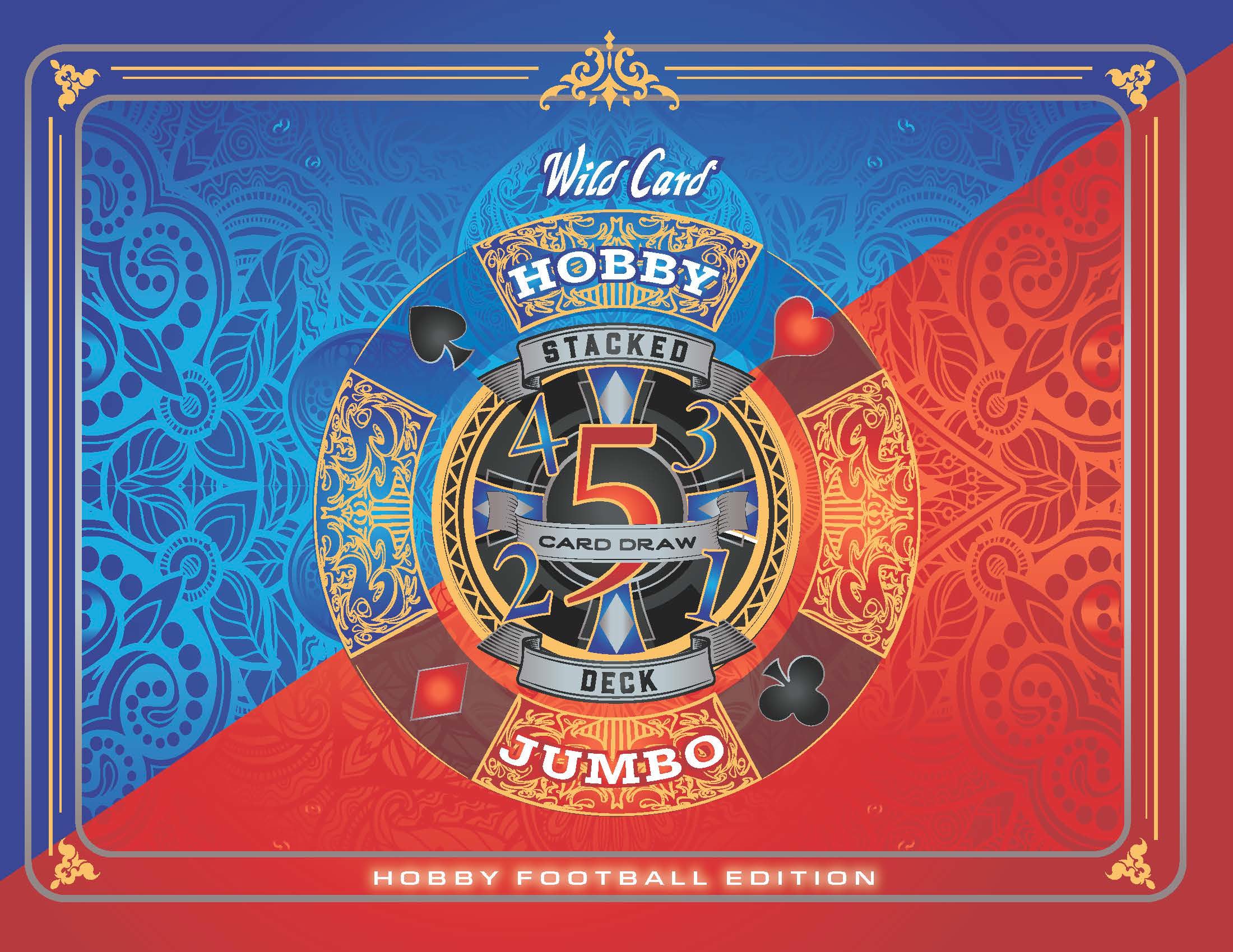 2024 Wild Card 5 Card Draw Stacked Deck Football Hobby Jumbo