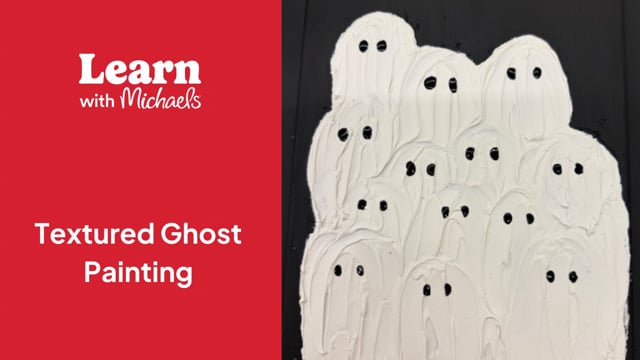 Textured Ghost Painting Expert-Led Craft Tutorial On-Demand | Michaels