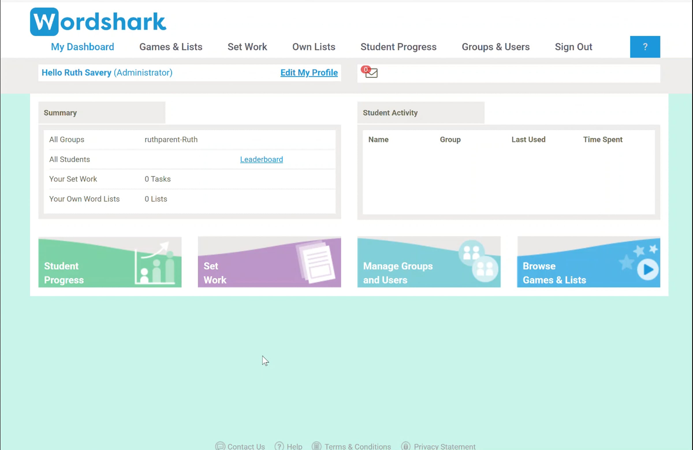 Wordshark Online - games survey. Instructions for setting up Wordshark.