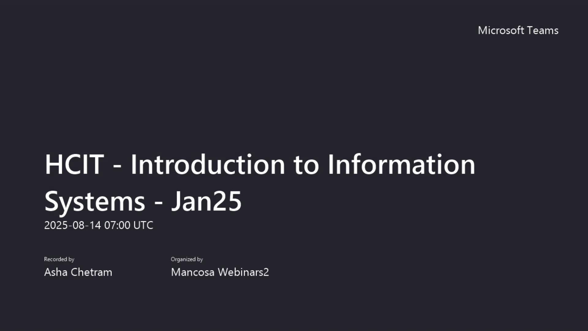 HCIT - Introduction to Information Systems - Jan25-20250814_090006 ...