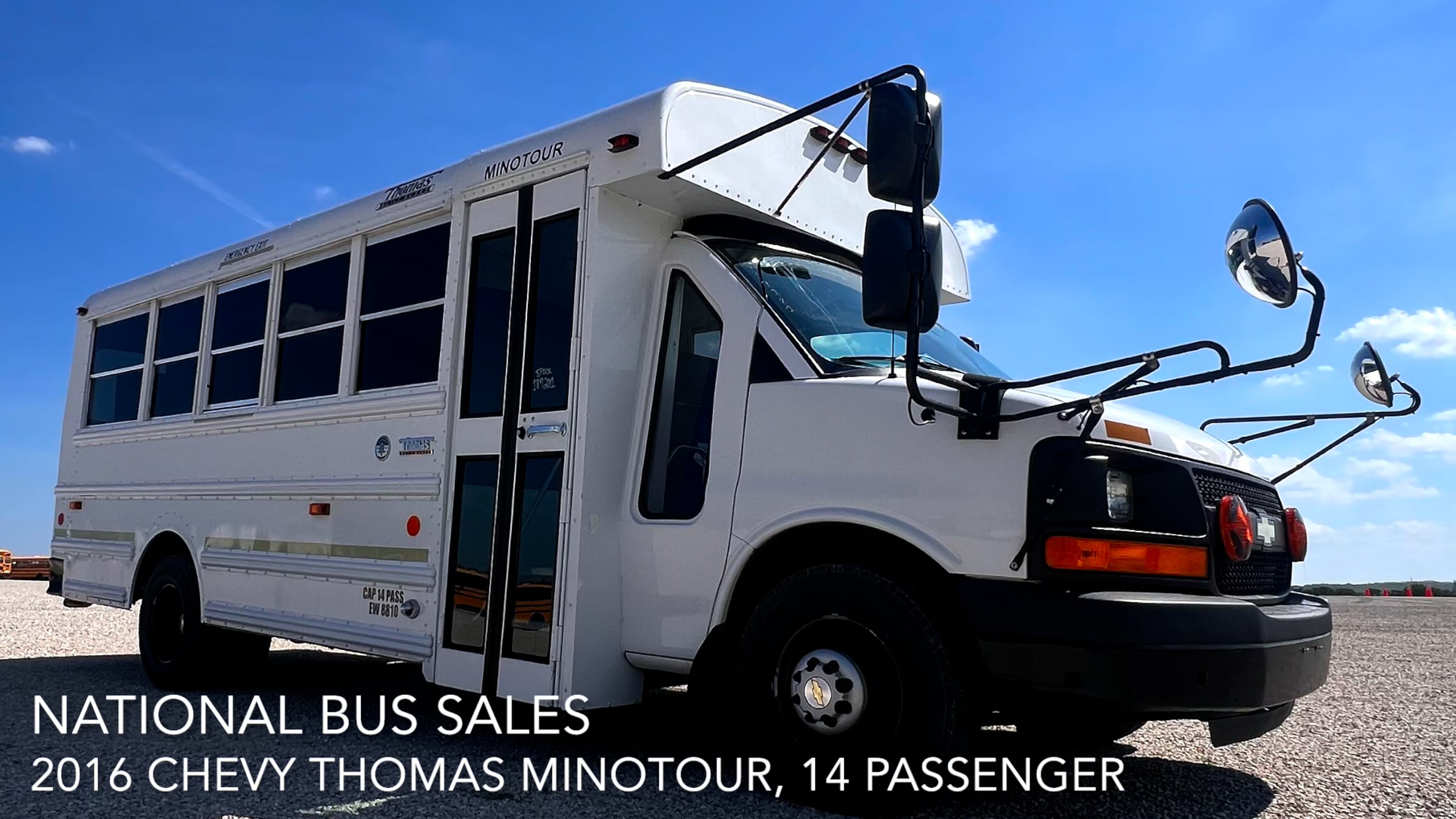 2016 Chevy Thomas Minotour, 14 Passenger Activity Seated - National Bus ...