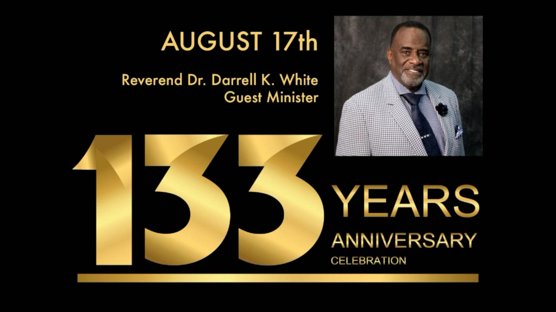 UMMBC 08-17-25 Rev. Dr. Darrell K. White "A 133 Year Praise Right Here ...