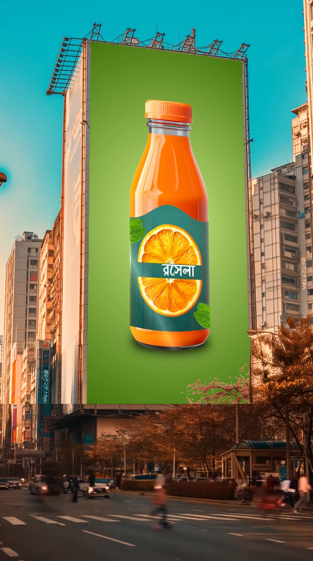 Orange Juice Ads BillBoard