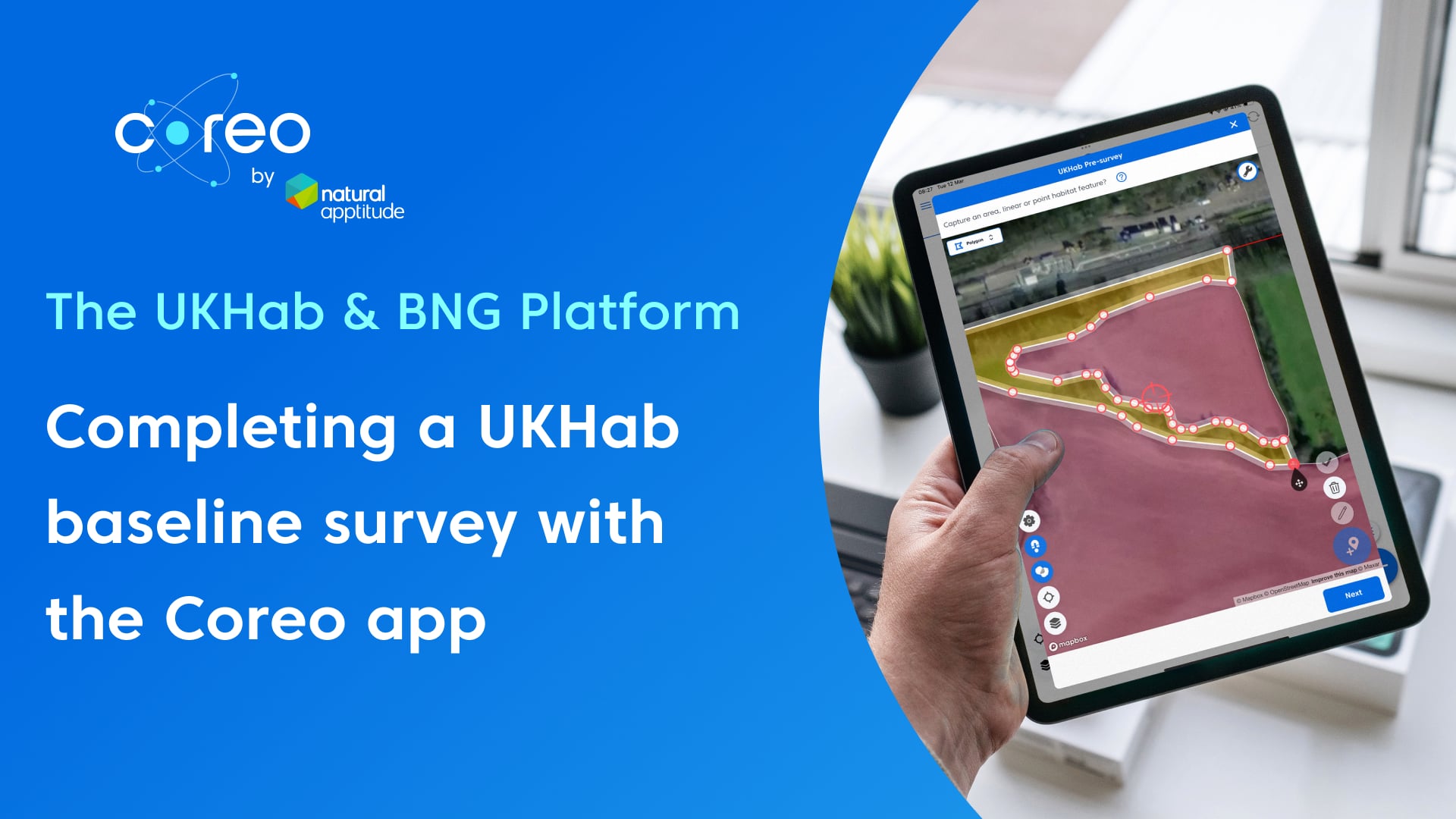 Completing a UKHab/BNG baseline survey in the Coreo app | Videos ...
