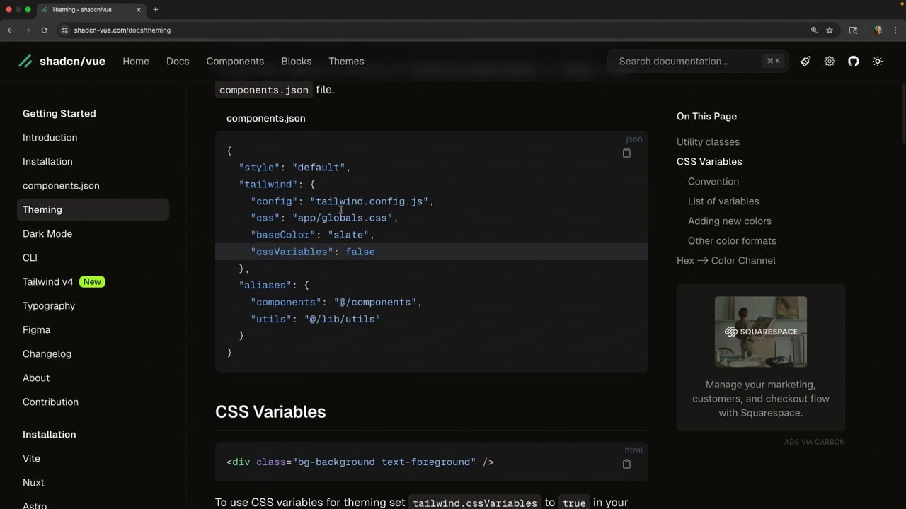 Theming with ShadCN Vue