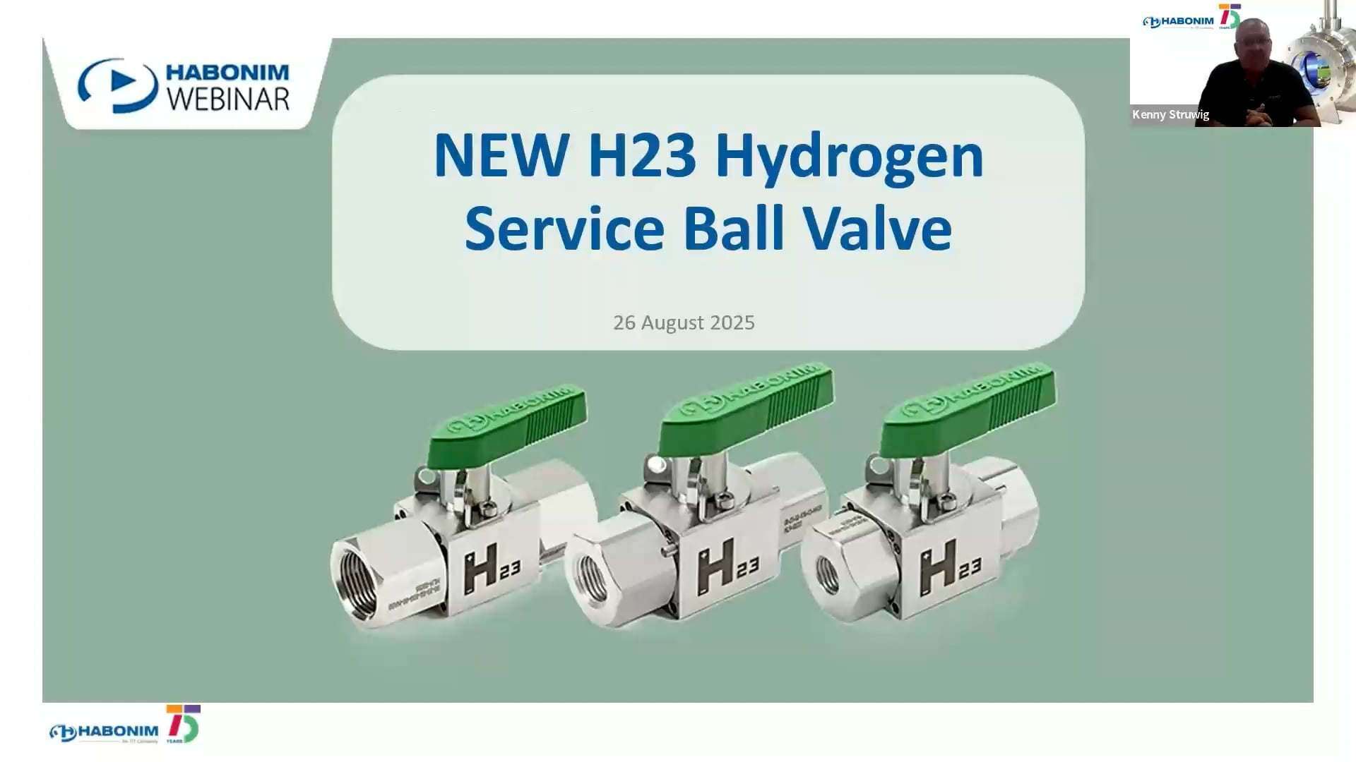 The NEW H23 Hydrogen Service Ball Valve Webinar