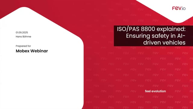 ISO/PAS 8800 explained: Ensuring safety in AI-driven vehicles - Mobex