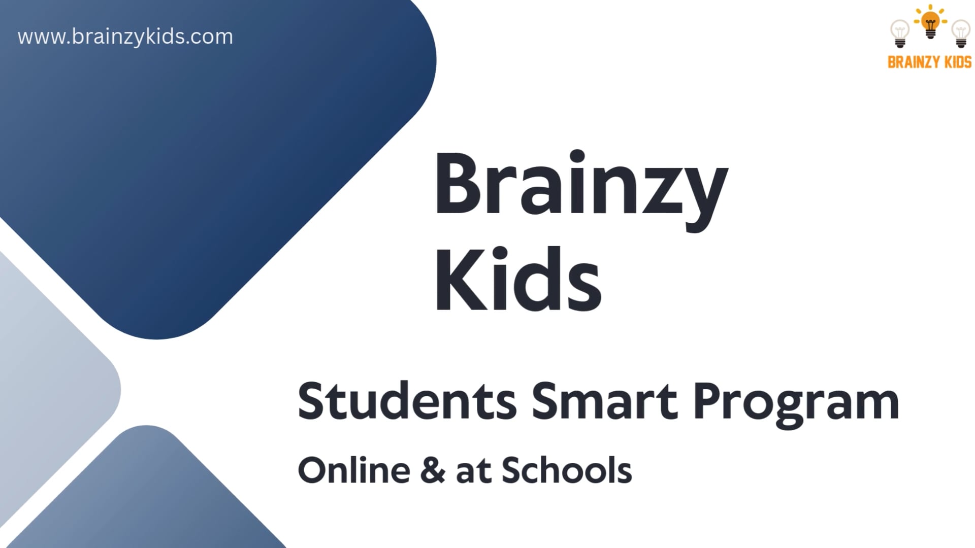 BRAINZY KIDS - World Wide online, Live and Personalized tutoring ...