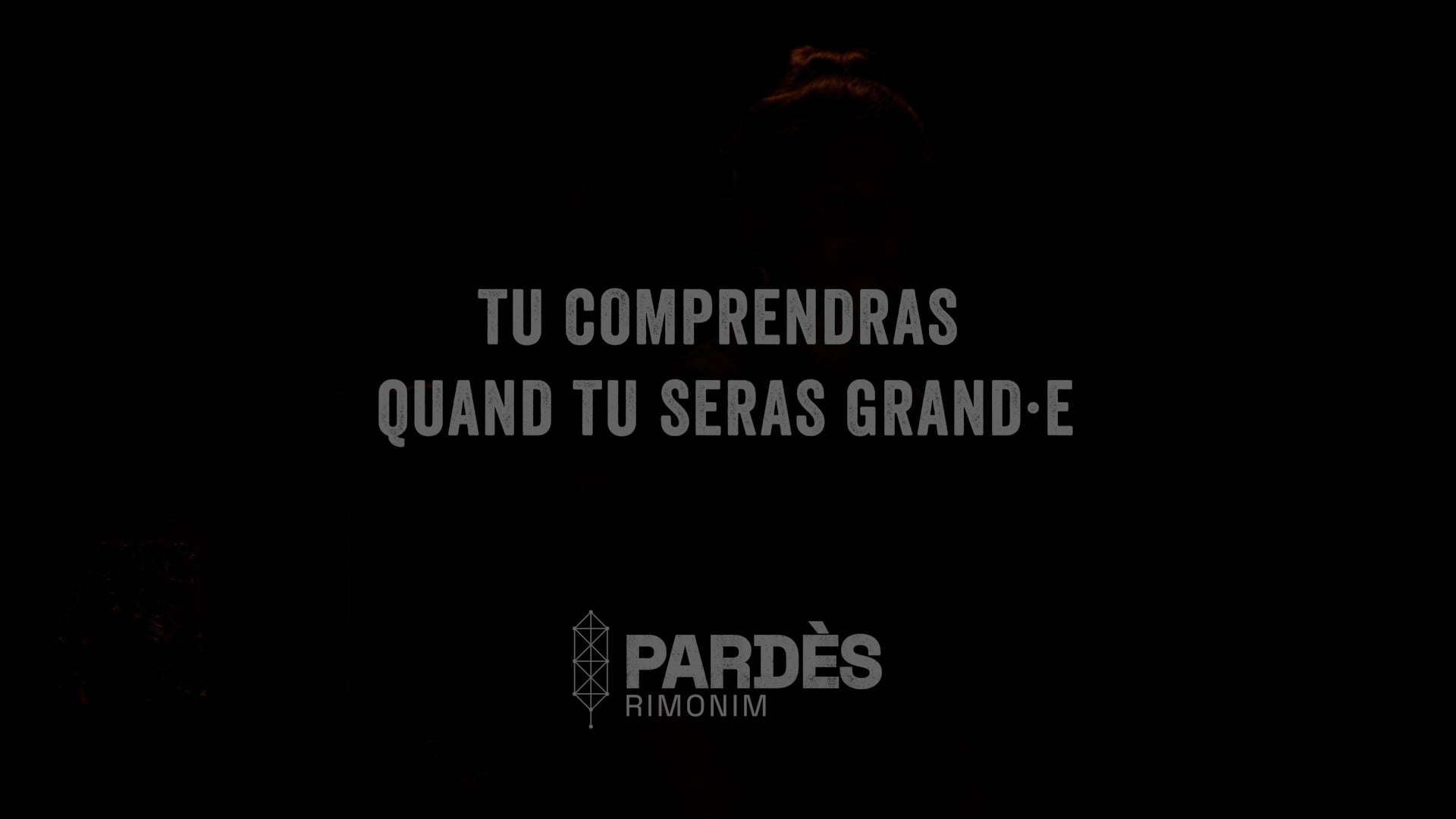 Teaser TU COMPRENDRAS QUAND TU SERAS GRAND·E | Cie Pardès rimonim
