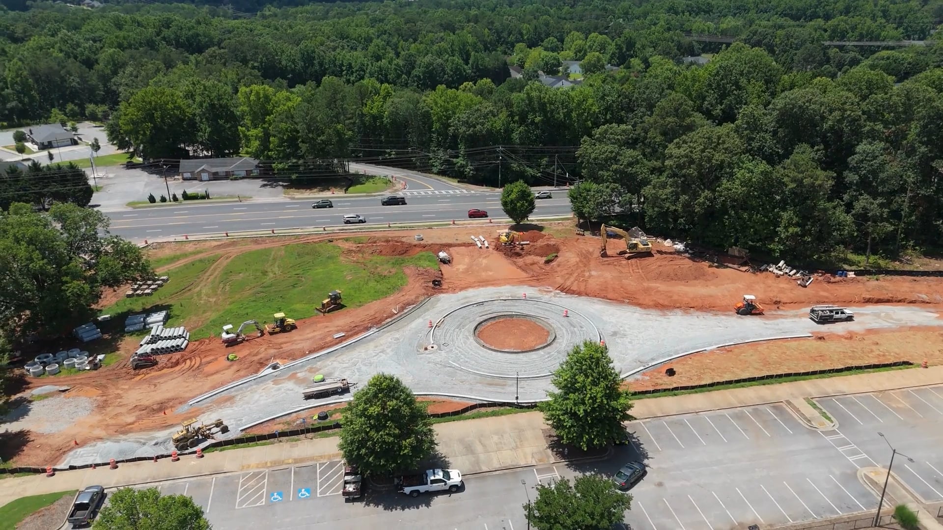 Bryson Park/Hood Road Roundabout Progression