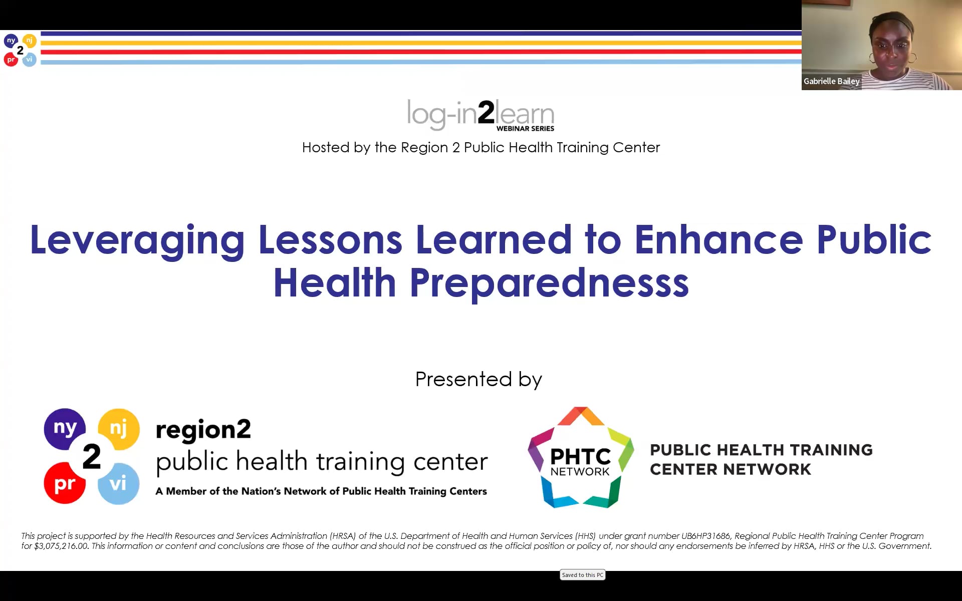 Sept 2025: Leveraging Lessons Learned to Enhance Public Health ...