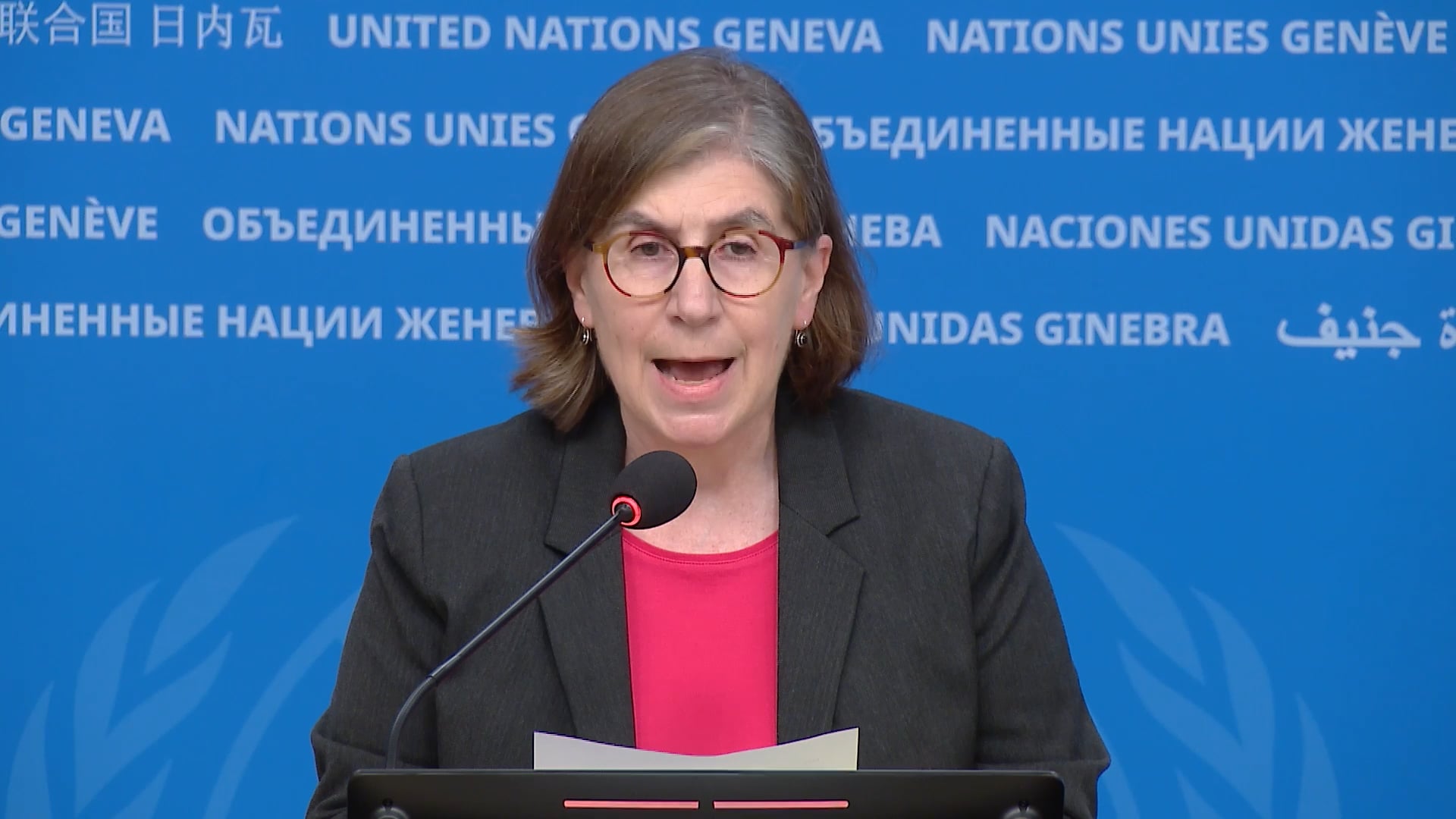 UN Human Rights Spokeperson Elizabeth Throssell DPRK UN Human Rights ...