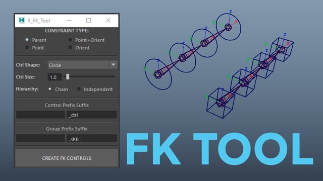 Auto FK Tool for Autodesk Maya