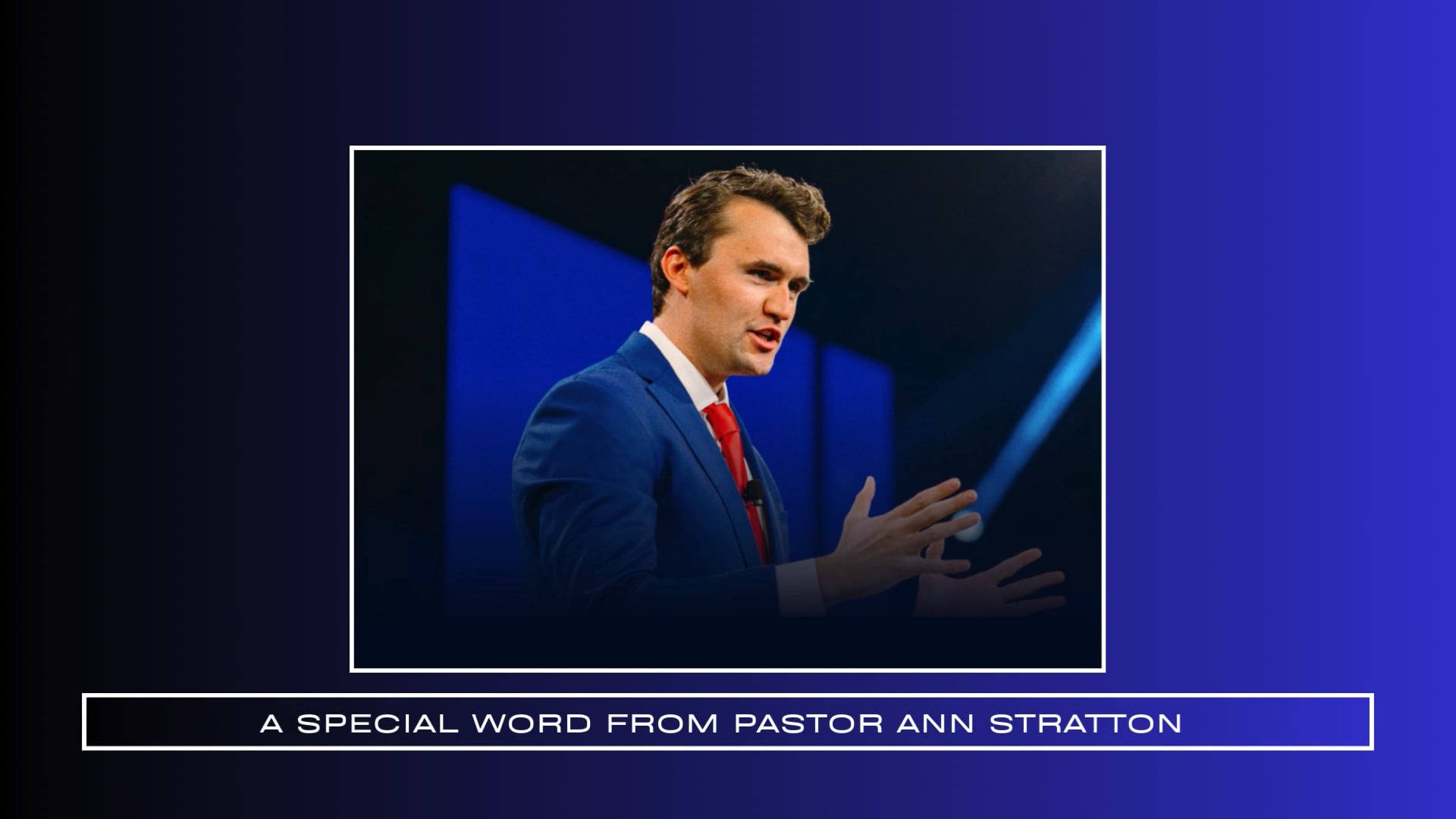 A SPECIAL WORD FROM PASTOR ANN STRATTON