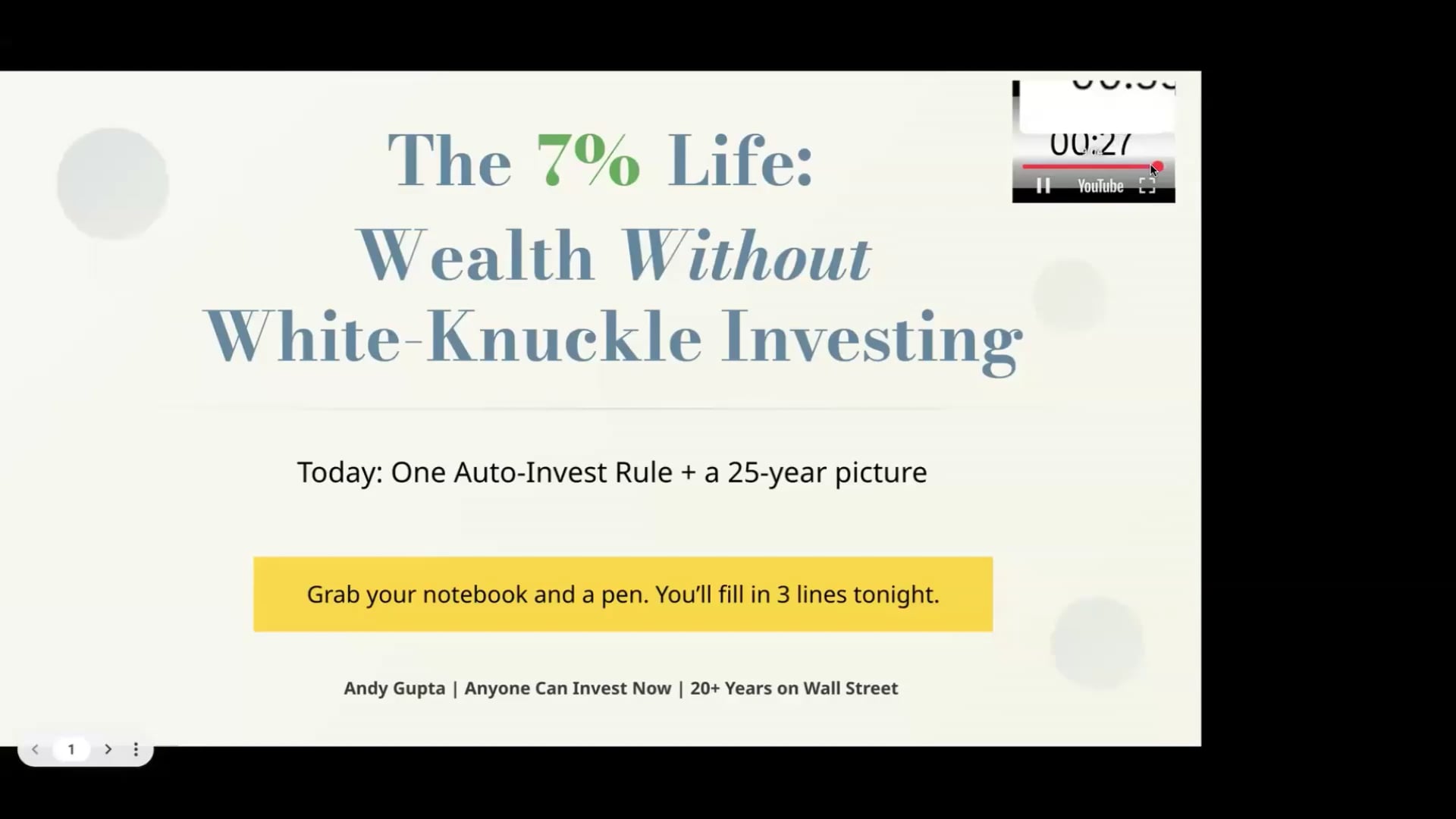 Andy Gupta Day 2 Your 7% Life