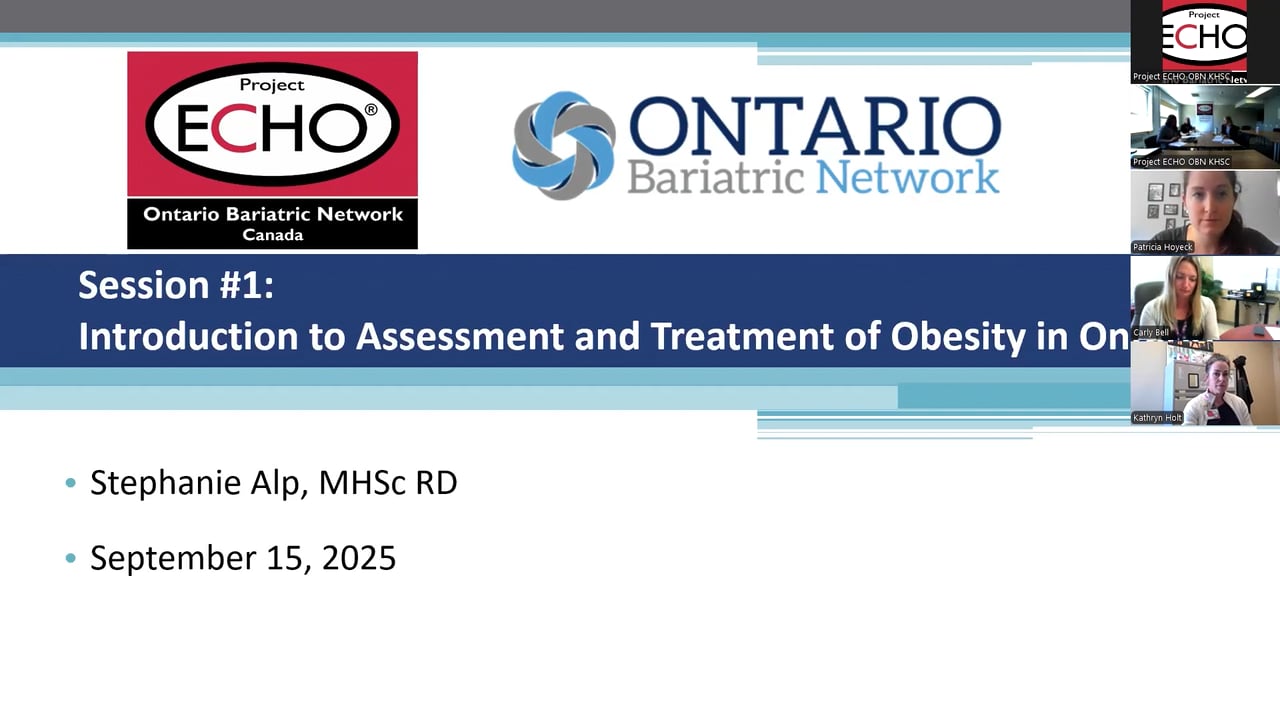 Session #1 - Introduction to Obesity