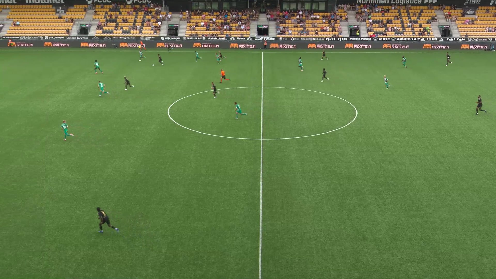 box midfield to break pressure