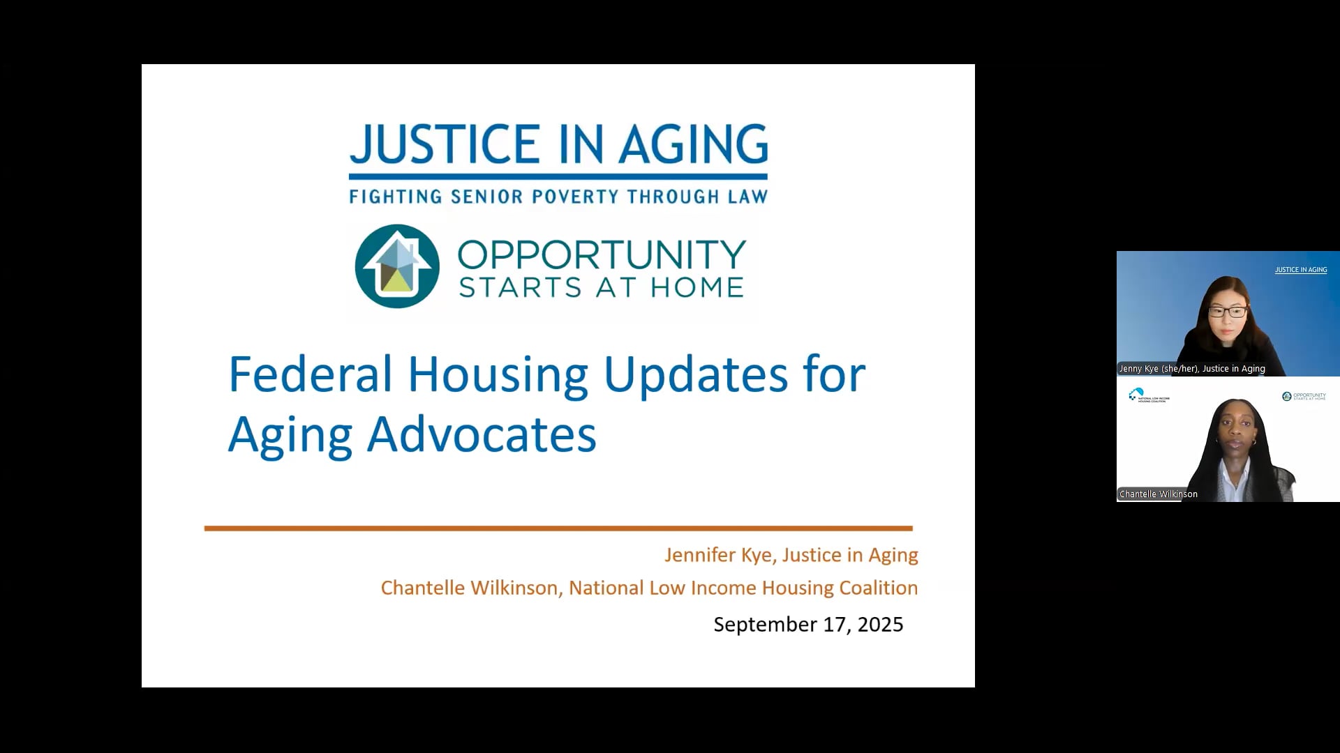 Federal Housing Updates for Aging Advocates | Videos & Movies on Vimeo