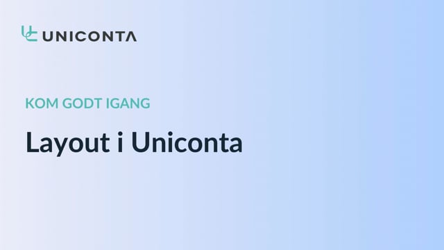 Log ind i Uniconta (Windows) - Uniconta